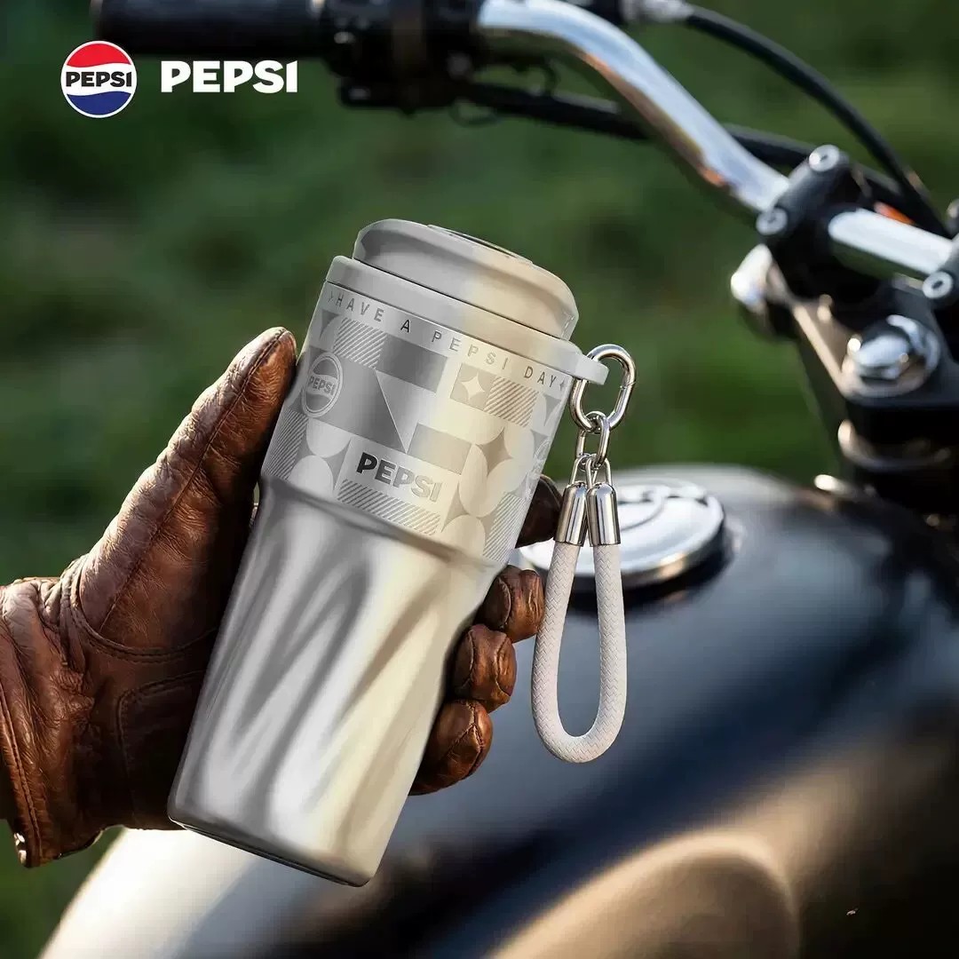 PEPSI百事可乐保温水杯新款高颜值大容量外出便携车载保冰咖啡杯