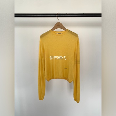 春款圆领薄款纯色套头简约针织衫