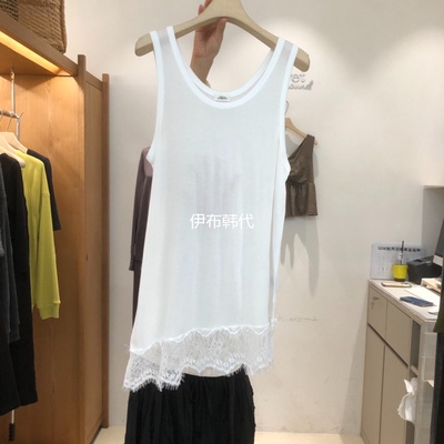 正品代购26秋蕾丝飞边打底背心裙