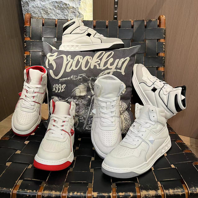 13046  进口牛皮秋冬男士系带运动休闲板鞋  B15-9818