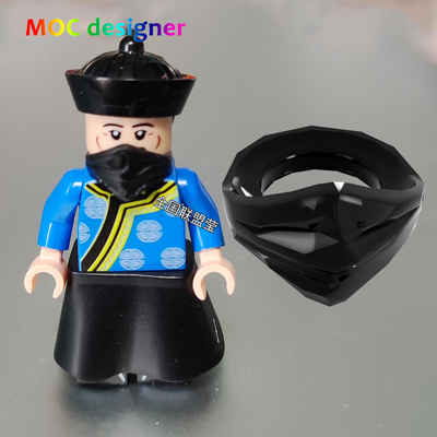 小颗粒积木人仔道具面巾