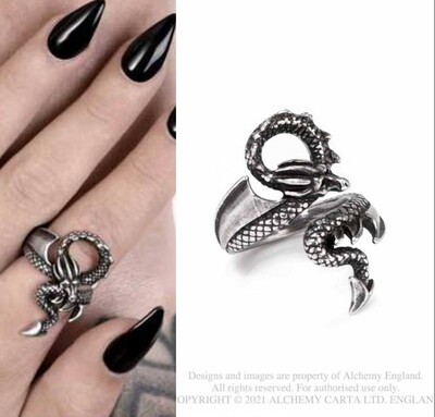 英国A牌维京龙哥特戒指