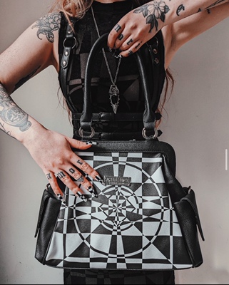 KILLSTAR暗黑哥特SUSPIRIA复古亚文化朋克摇滚迷幻手提斜挎包