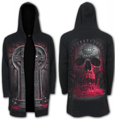 英国灵魂骷髅十字架开衫风衣