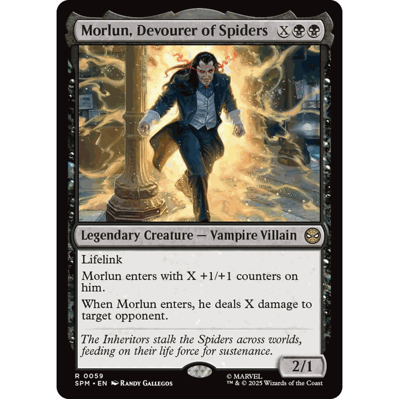 SPM 59蜘蛛吞噬者魔伦 Morlun, Devourer of Spiders 万智牌 闪 R