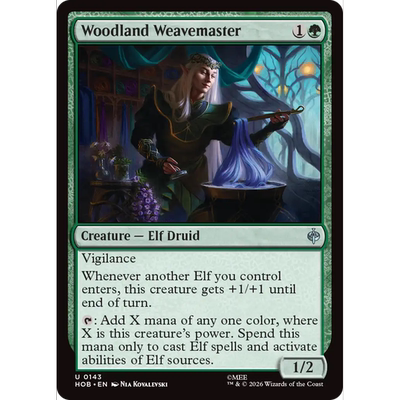 HOB 143 林地编织师 Woodland Weavemaster 万智牌 闪 U