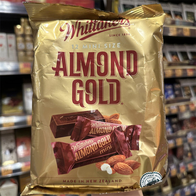 香港代购Whittakers惠特克牛奶巧克力坚果进口零食袋装迷你