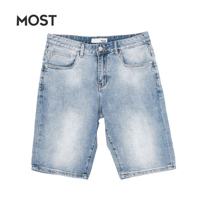 MOST男装夏季牛仔裤男士潮流直筒五分裤C104204002