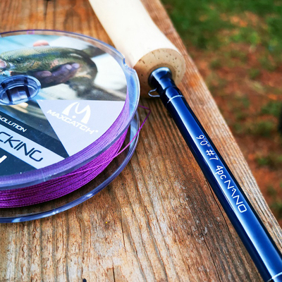 MAXCATCH飞钓竿 NANO纳米碳素溪流竿 345678号蓝色中号杆罗非鳟鱼