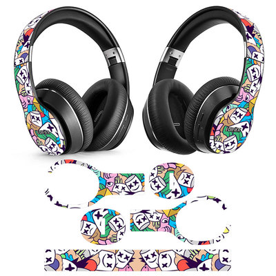 适用于漫步者Edifier W820BT耳机贴纸W820BT卡通个性贴可来图定制