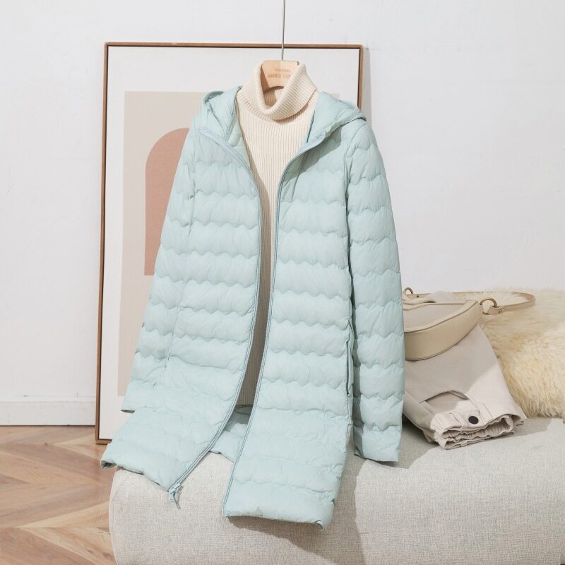唯品会特卖断码清仓特价处理轻薄白鸭绒羽绒服女装品牌正品春秋冬