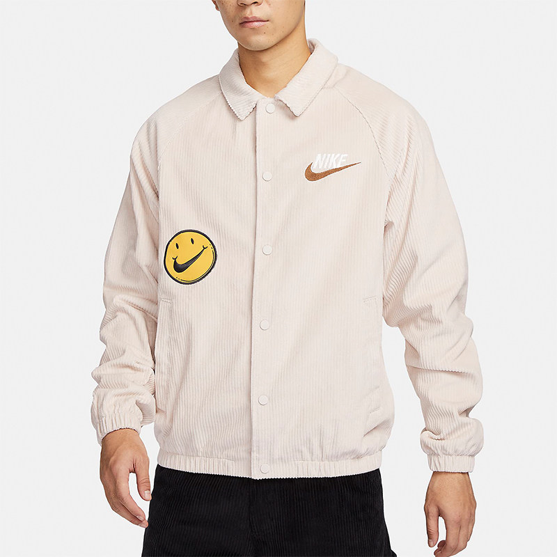 Nike/耐克正品秋冬男士灯绒芯翻领休闲运动外套FZ5737-104