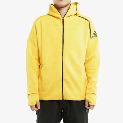 阿迪达斯男秋季运动服黄色夹克