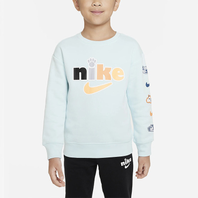 Nike/耐克正品冬季新款小童保暖加绒运动圆领卫衣FB9278-474