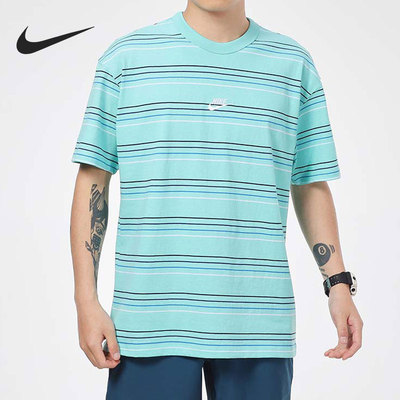 耐克正品新款条纹透气运动t恤
