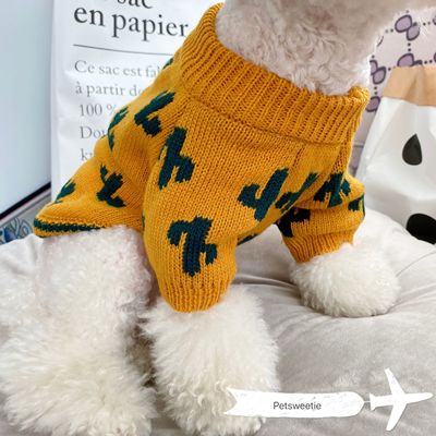 仙人掌宠物毛衣泰迪比熊狗狗