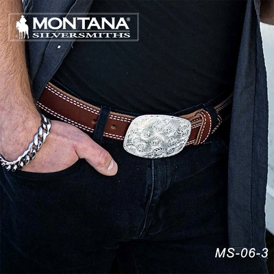 美国进口Montana西部牛仔腰带巴扣 皮带腰带巴扣西部巨人马具