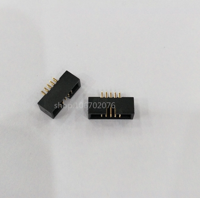 简易牛角插座 1.27mm DC3双排直针插座 2X5P6P7P8P10P~30P 镀金针