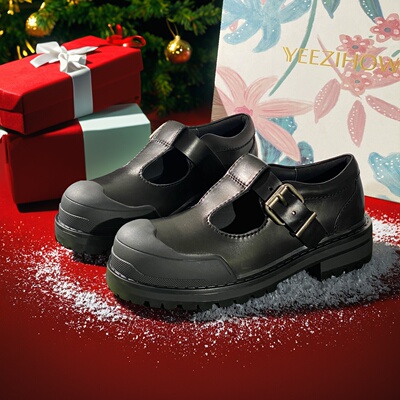 2026新款轻奢断码女鞋清仓英伦风厚底玛丽珍鞋女真皮扣带女鞋7752