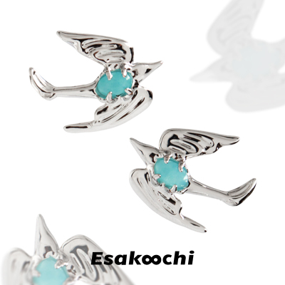 Esakoochi自由的飞鸟~原创设计鸟儿耳钉气质高级感冷淡风小众耳饰