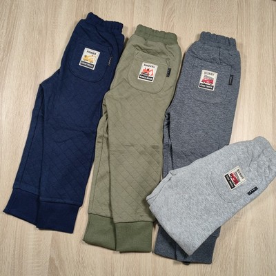 0451包邮90100110120130140cm足码春秋冬款 男童空气层棉纯色卫裤