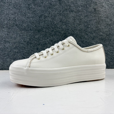 美国keds女士牛皮 休闲鞋 板鞋 松糕底4厘米40码6#