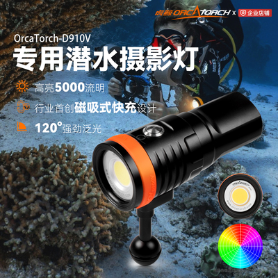 虎鲸水下摄影补光灯潜水摄影灯