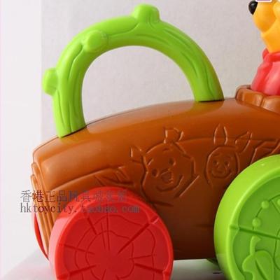 TAKARA TOMY/特佳乐多美維尼熊音樂LED燈光玩具車/推車搖鈴