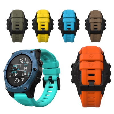Shearwater Teric潜水电脑表表带彩色替换纯色硅胶潜水电脑表表带