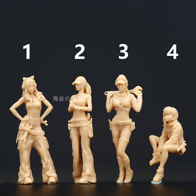 修车妹164人偶模型手办143微缩