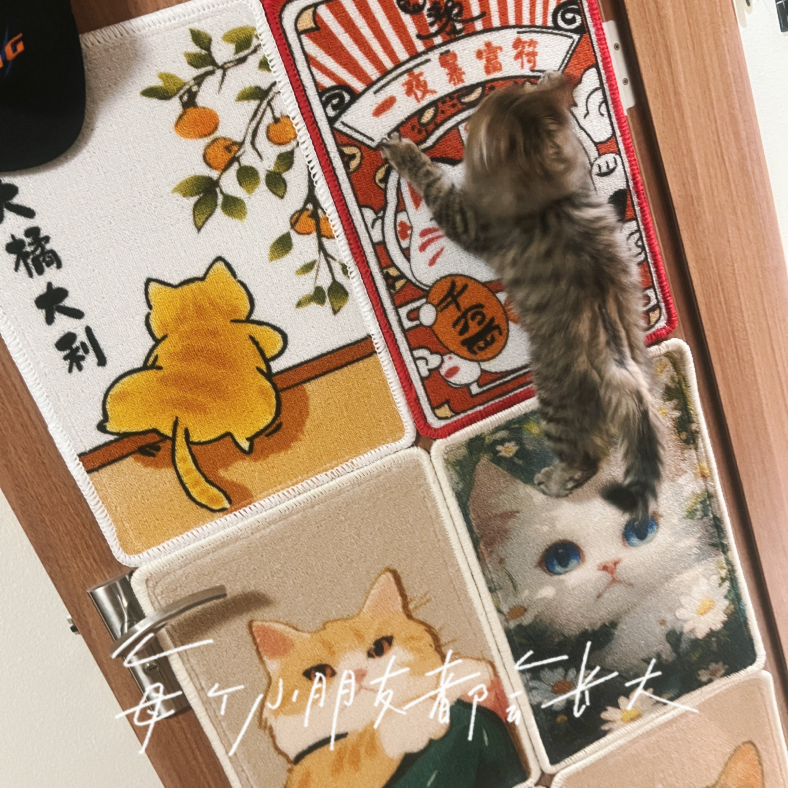 猫抓板耐磨不掉屑垫子防猫爪猫抓毯猫咪玩具卧室客厅沙发包护垫