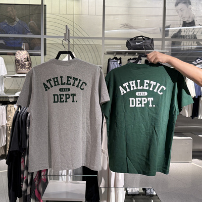 正品Nike耐克男子短袖宽松印花纯棉透气圆领半袖T恤 FN3698-341