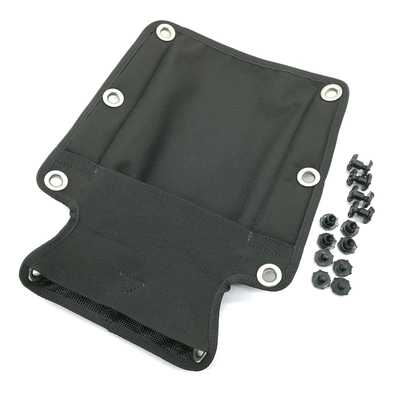 潜水BC背飞背板软垫背垫带置物口袋适用OMS, HALCYON, HOLLIS背板