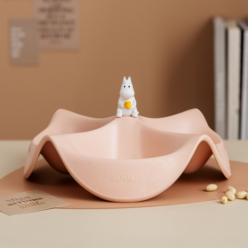 Cola Bebe姆明Moomin糖果盒零食收纳盘分格果盆家用Zicco正版授权