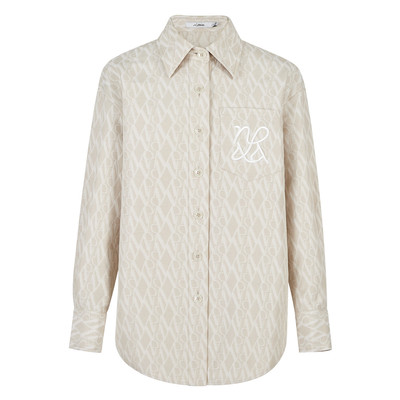 Npaia恩派雅国内代老花提花logo宽松H型翻领衬衫外套XNIAA2108AM