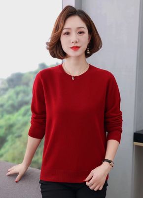 金兔羊毛衫妈妈装半高圆领打底衫