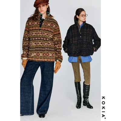 KOKIA费尔岛摇粒绒卫衣外套