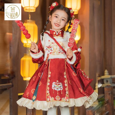 汉服冬季2023新款女童