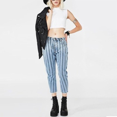 清仓 一件4折 两件2.8折 不退不换 One Teaspoon蓝黑男友风牛仔裤