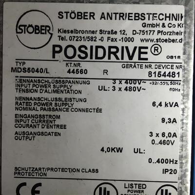 销售STOBER  TYP MDS5040/L  44560  8154481伺服驱动器询价