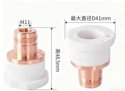 BS12K陶瓷环D41陶瓷体水冷却降温锁紧环 H48.5 M11嘉强水冷陶瓷环