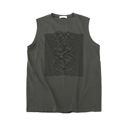 joy division直喷做旧快乐分裂暗黑男女纯棉无袖T恤砍坎肩背心