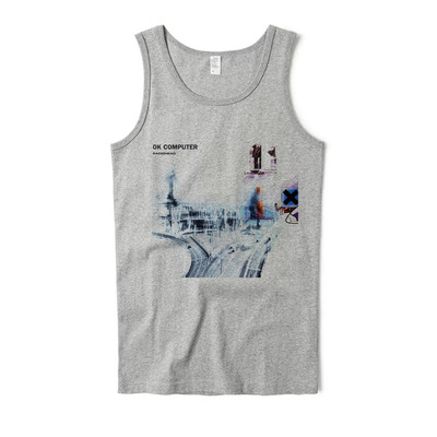 ok computer电台司令radiohead复古轻薄凉快夏季背心吊带无袖T恤