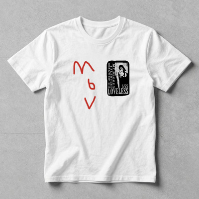 my bloody Valentine mbv 手绘印花手工1of1独立摇滚男女纯棉T恤