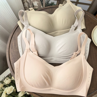 塑型托举承托下垂外扩大胸无钢圈大胸显小侧收调整内衣胸罩舒适