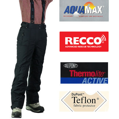 Recco救援芯片单双板背带滑雪裤