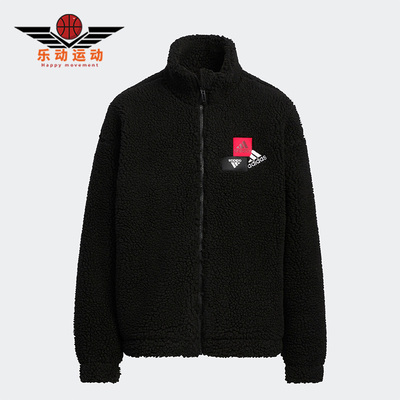 阿迪达斯大童摇粒绒保暖运动外套