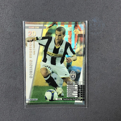 2008/2009尤文图斯panini帕尼尼球星卡意甲WCCF官方特卡 乔文科