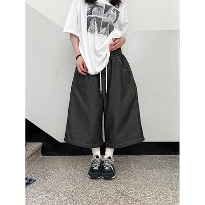 Localmansion韩代牛仔七分裤