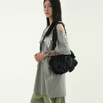 Localmansion韩代抽绳单肩小包